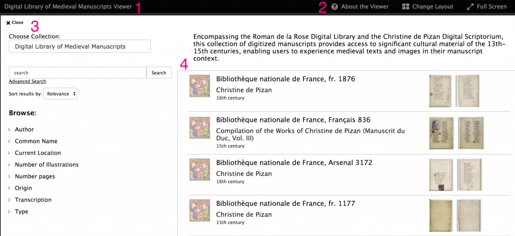 How to Use the IIIF Viewer – Digital Library of Medieval Manuscripts